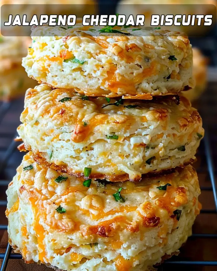 Spicy Cheddar Jalapeno Biscuits - Foodyhealthylife