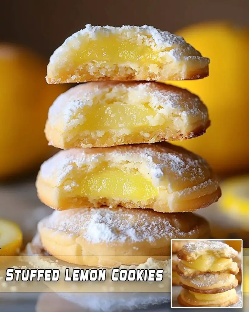 Stuffed Lemon Cookies - Foodyhealthylife