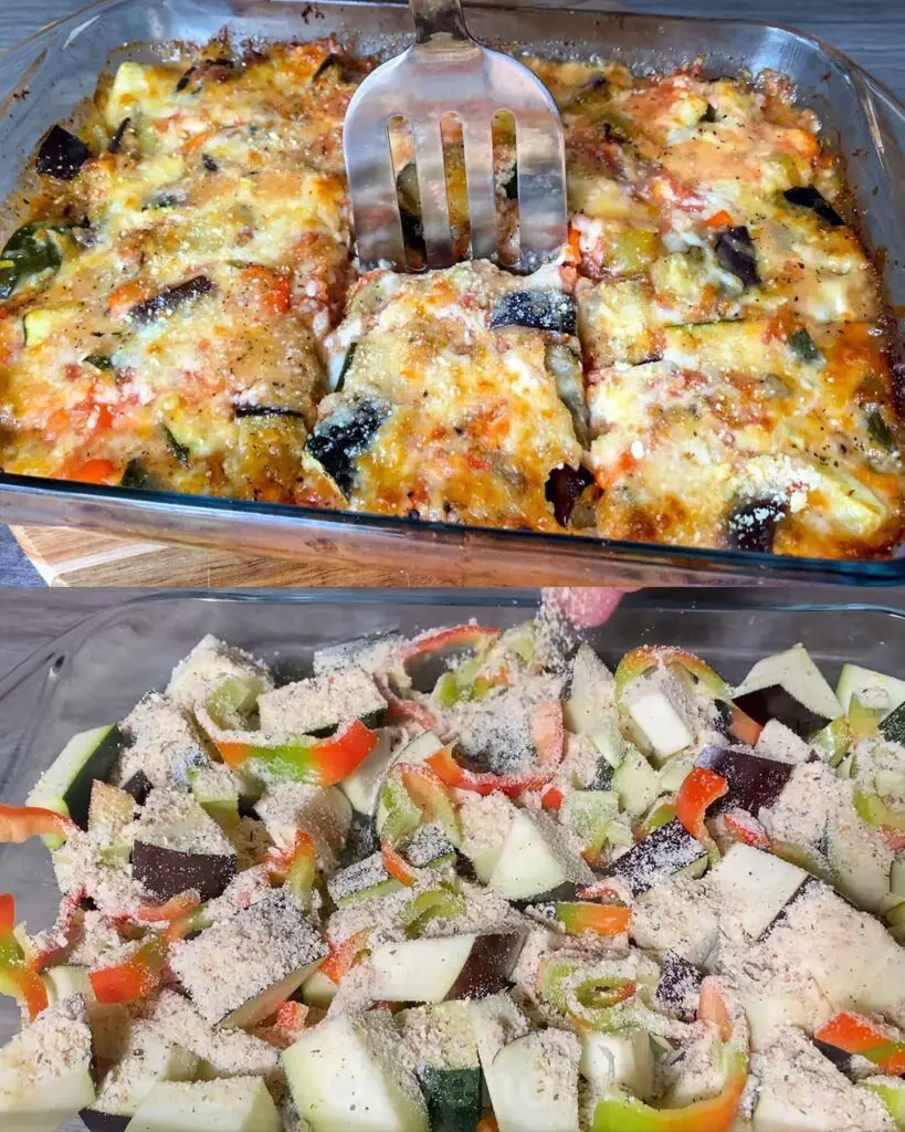 Vegetable Gratin with Zucchini, Eggplant, and Peppers - Foodyhealthylife