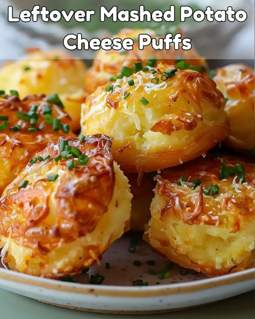 Leftover Mashed Potato Cheese Puffs Recipe - Foodyhealthylife