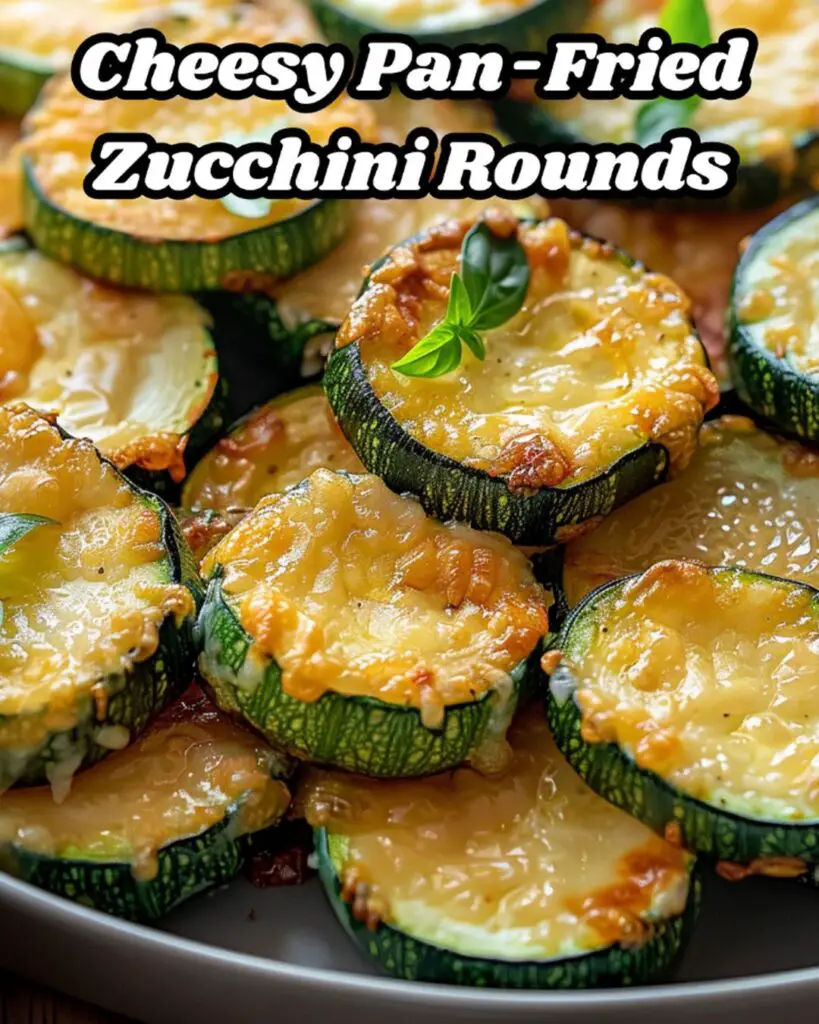 Cheesy Pan-Fried Zucchini Rounds Recipe - Foodyhealthylife