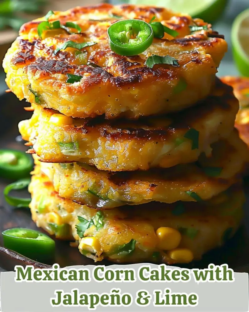 Mexican Corn Cakes with Jalapeño & Lime: A Flavorful Fiesta in Every Bite - Foodyhealthylife