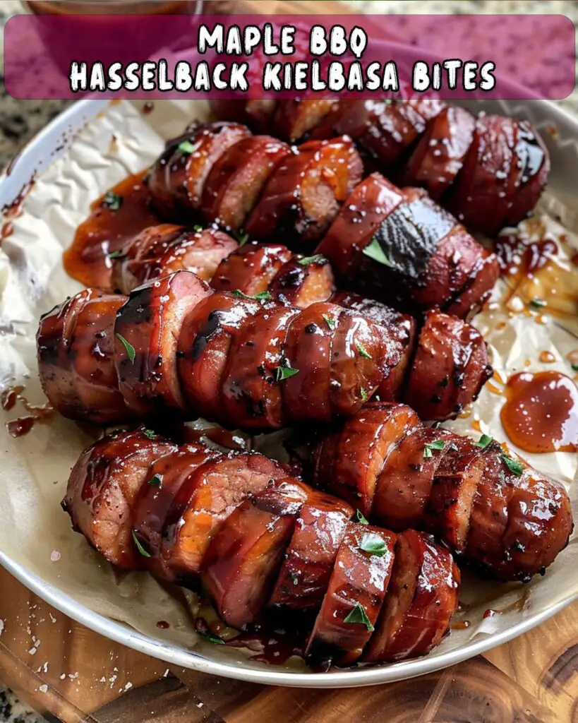 Sweet and Tangy Hasselback Kielbasa Bites - Foodyhealthylife
