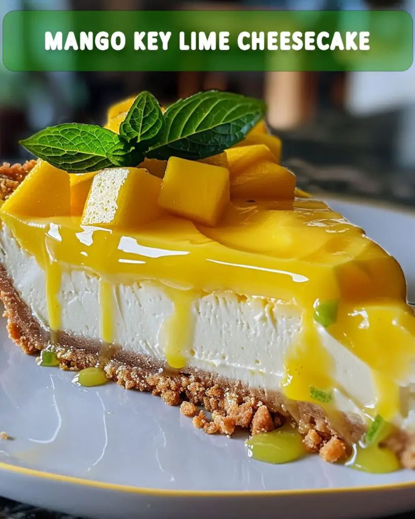 Mango Key Lime Cheesecake: A Tropical Delight - Foodyhealthylife