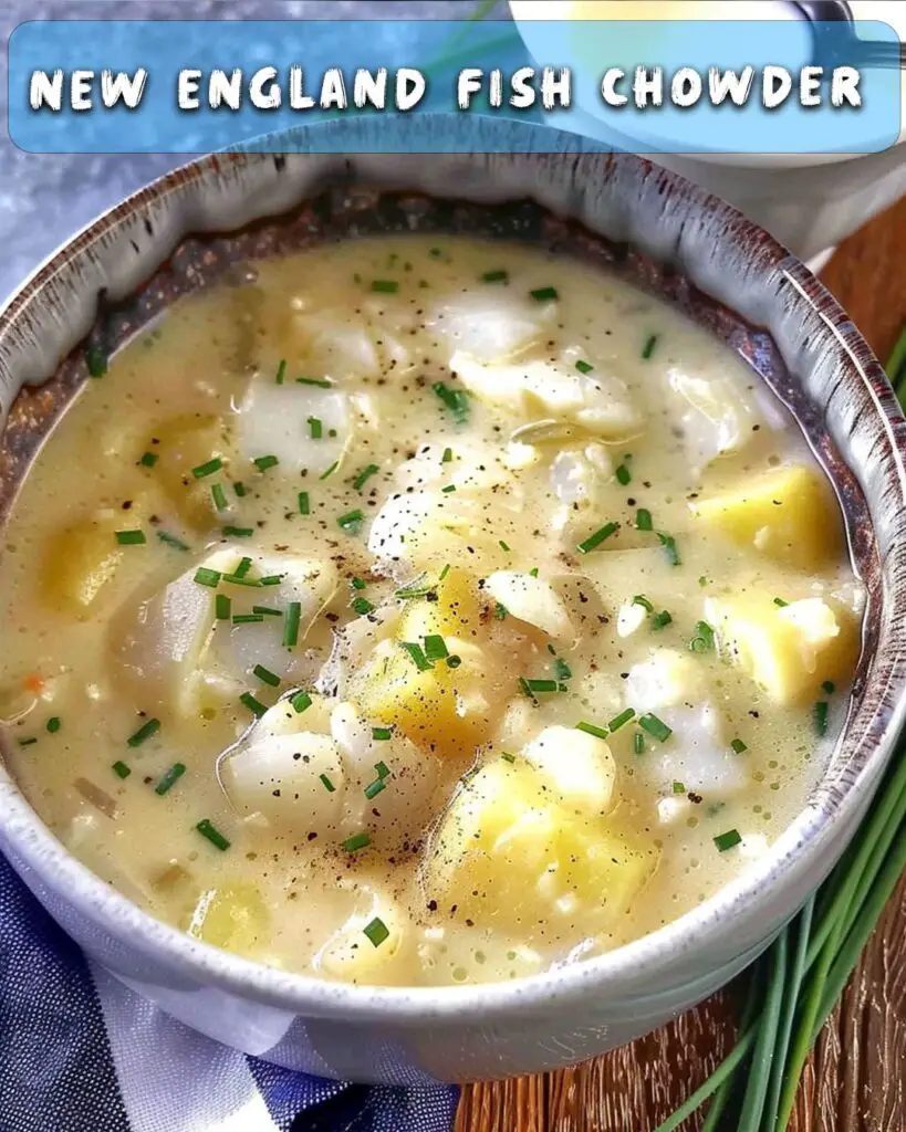 Creamy New England Fish Chowder: A Comforting Seafood Delight ...