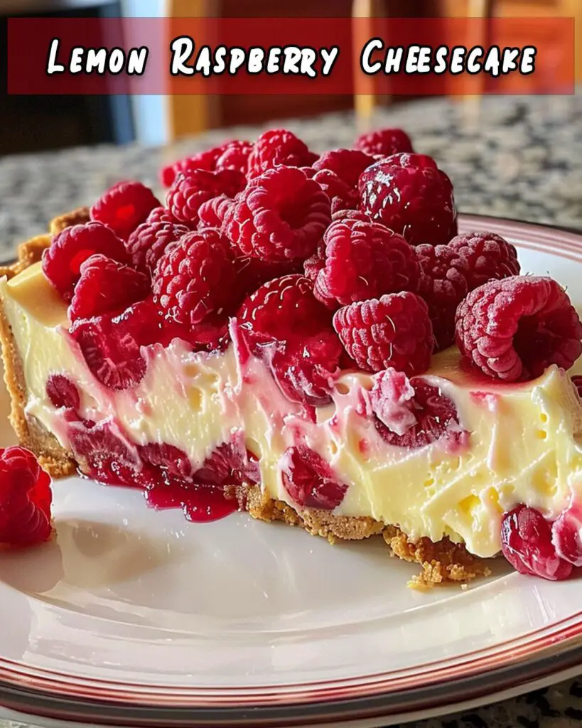 Lemon Raspberry Cheesecake Recipe - Foodyhealthylife
