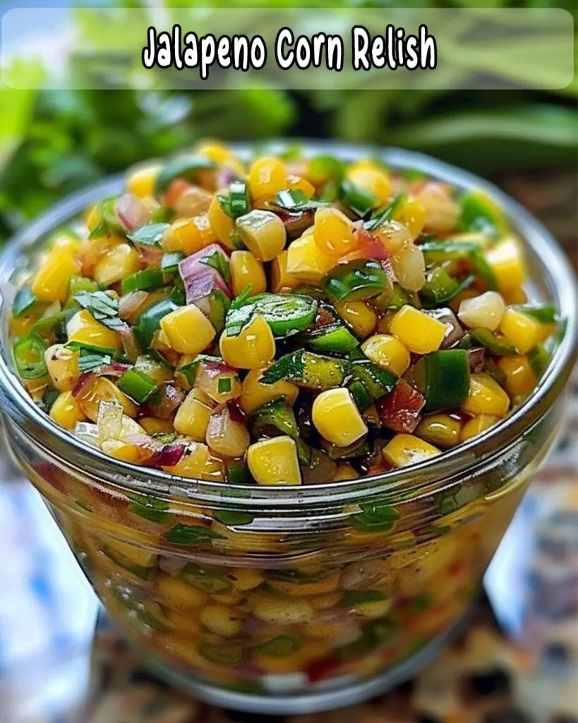 Jalapeño Corn Relish Recipe - Foodyhealthylife