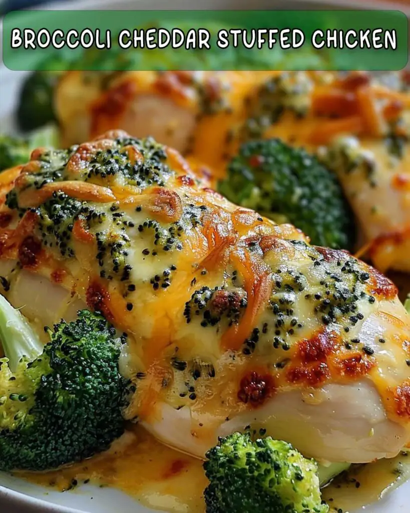 Broccoli Cheddar Stuffed Chicken Recipe - Foodyhealthylife