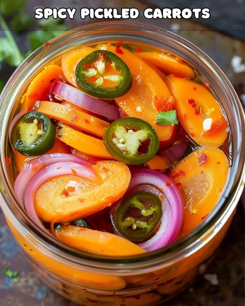 Zesty and Flavorful: Spicy Pickled Carrots Recipe – Foodyhealthylife