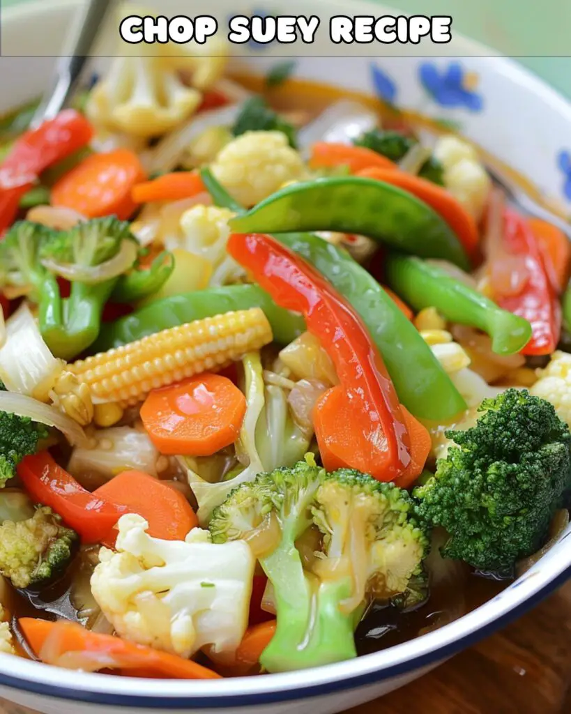 Classic Vegetable Chop Suey – Foodyhealthylife