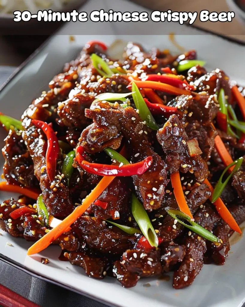 30-Minute Chinese Crispy Beef - Foodyhealthylife