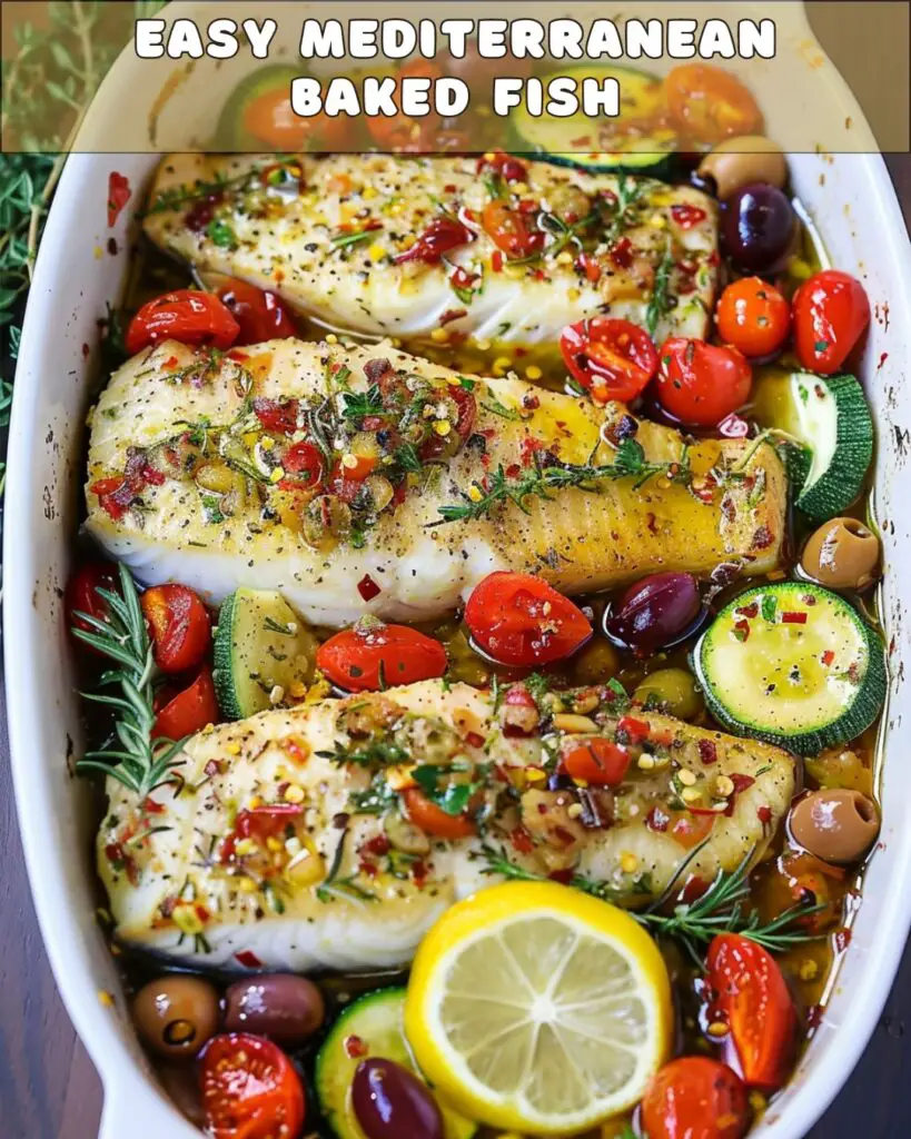 Delightful Mediterranean Baked Fish: A Healthy and Flavorful Recipe ...