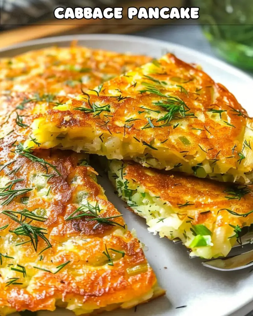 Savory Cabbage Pancake - Foodyhealthylife