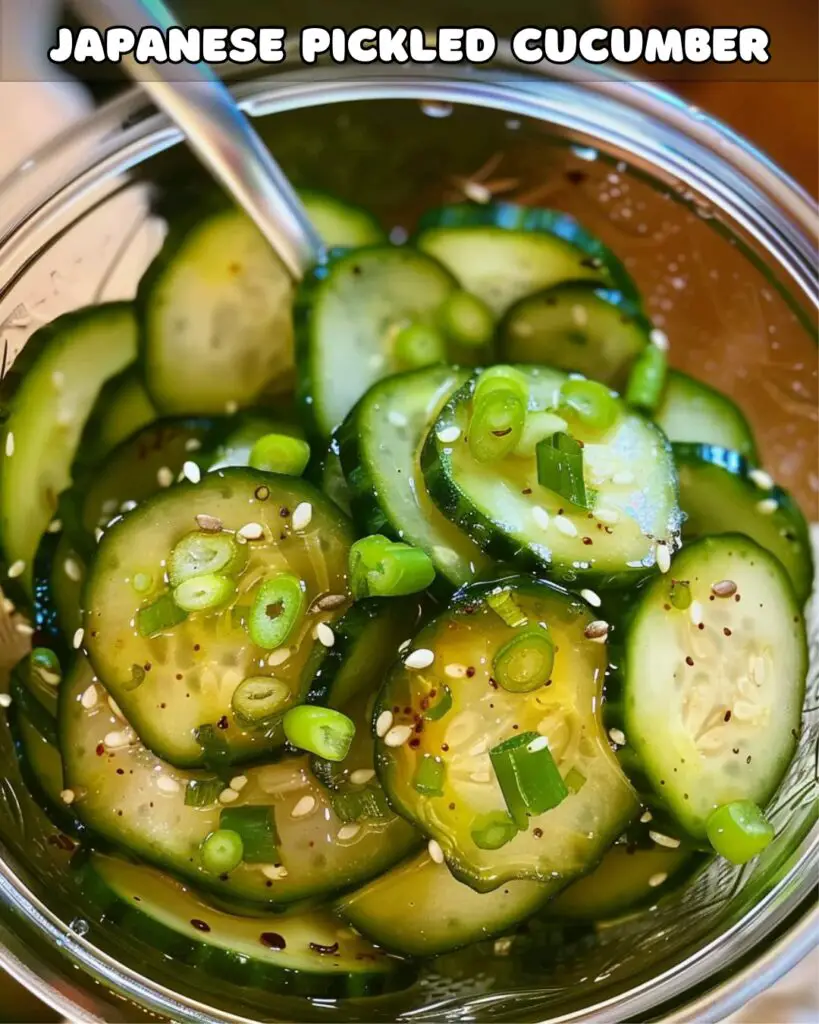 Japanese Pickled Cucumber: A Refreshing and Flavorful Side Dish ...