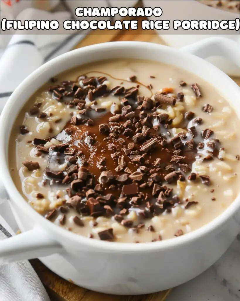 Champorado (Filipino Chocolate Rice Porridge) - Foodyhealthylife
