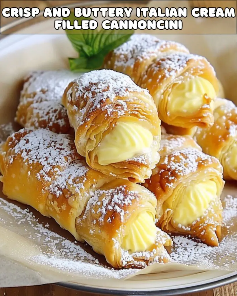 Homemade Cannoncini Recipe: Crisp and Creamy Italian Pastry Delight ...