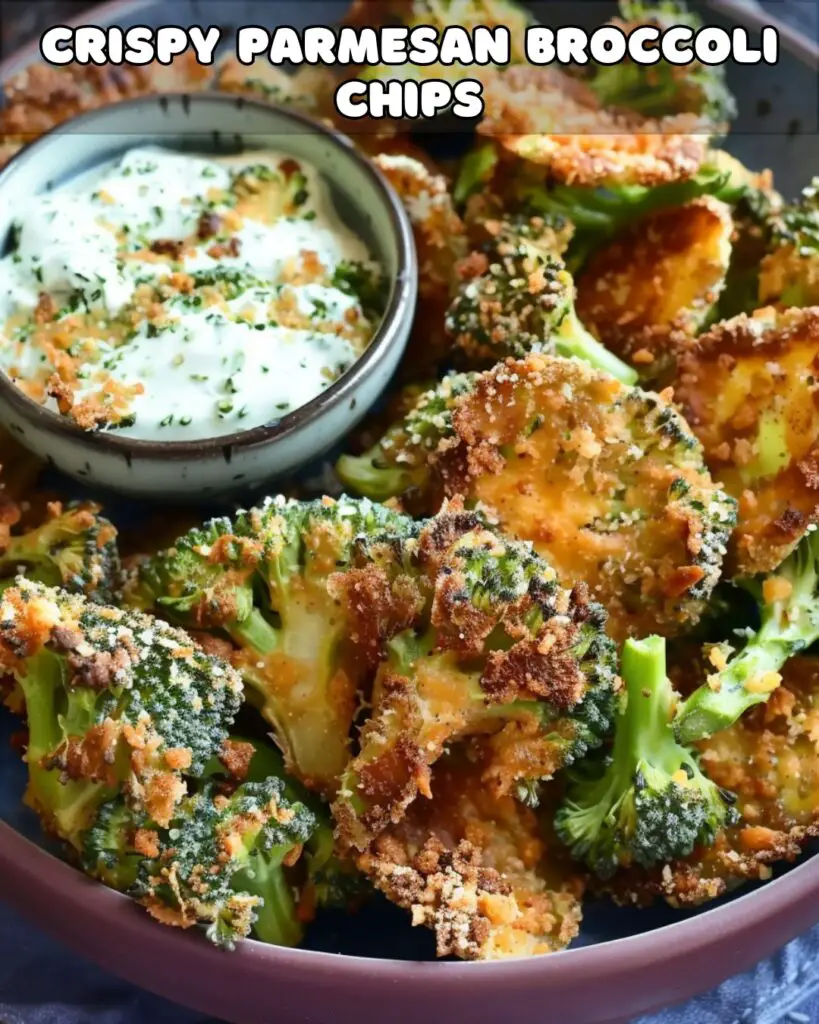 Crispy Parmesan Broccoli Chips - Foodyhealthylife