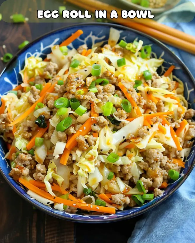 Deconstructed Egg Roll Bowl - Foodyhealthylife