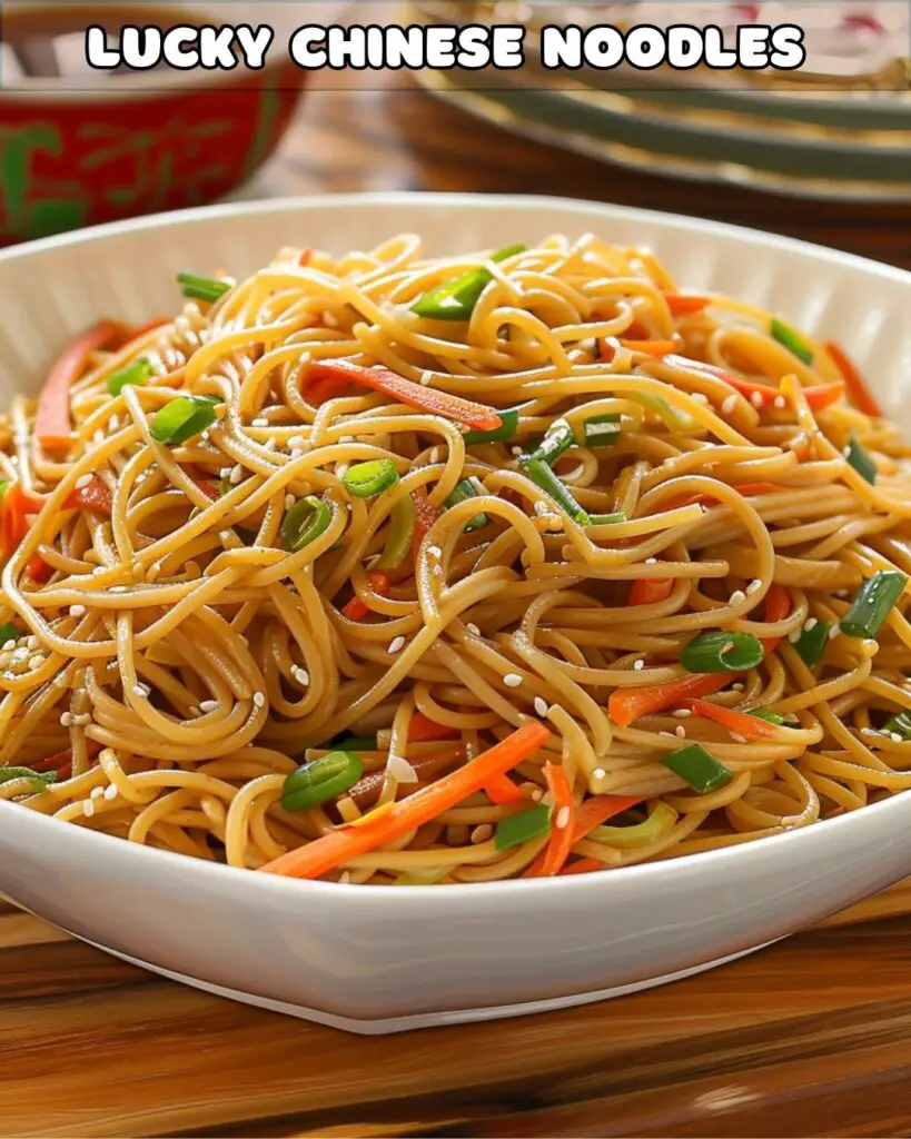 Lucky Chinese Noodles - Foodyhealthylife