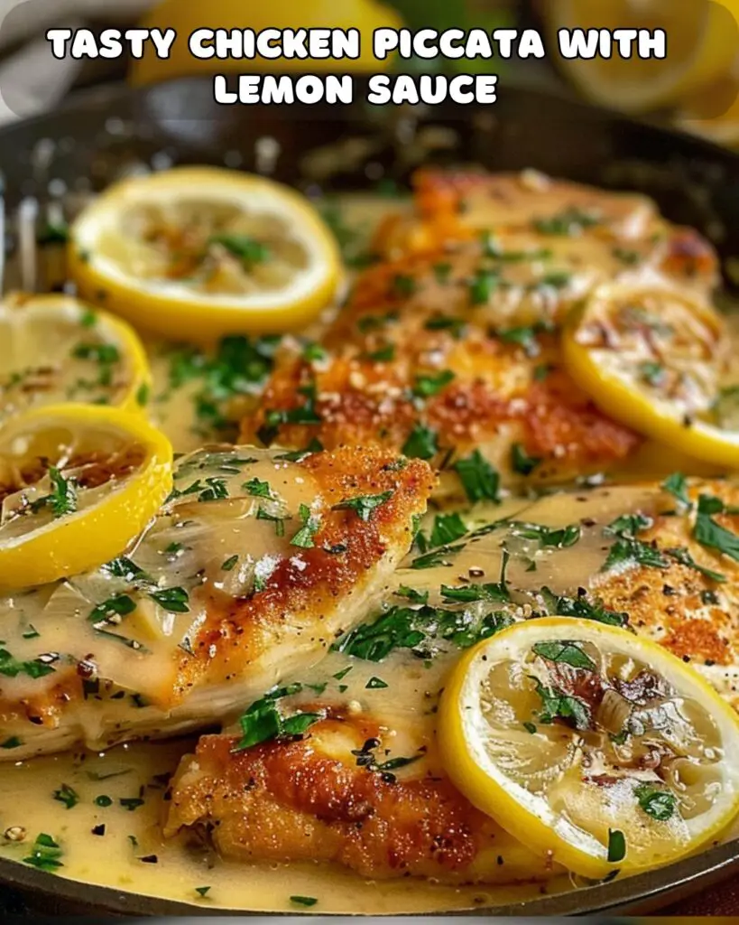 Zesty Chicken Piccata with Fresh Lemon Sauce - Foodyhealthylife