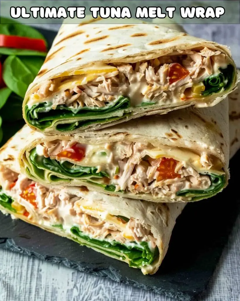 Ultimate Tuna Melt Wrap - Foodyhealthylife