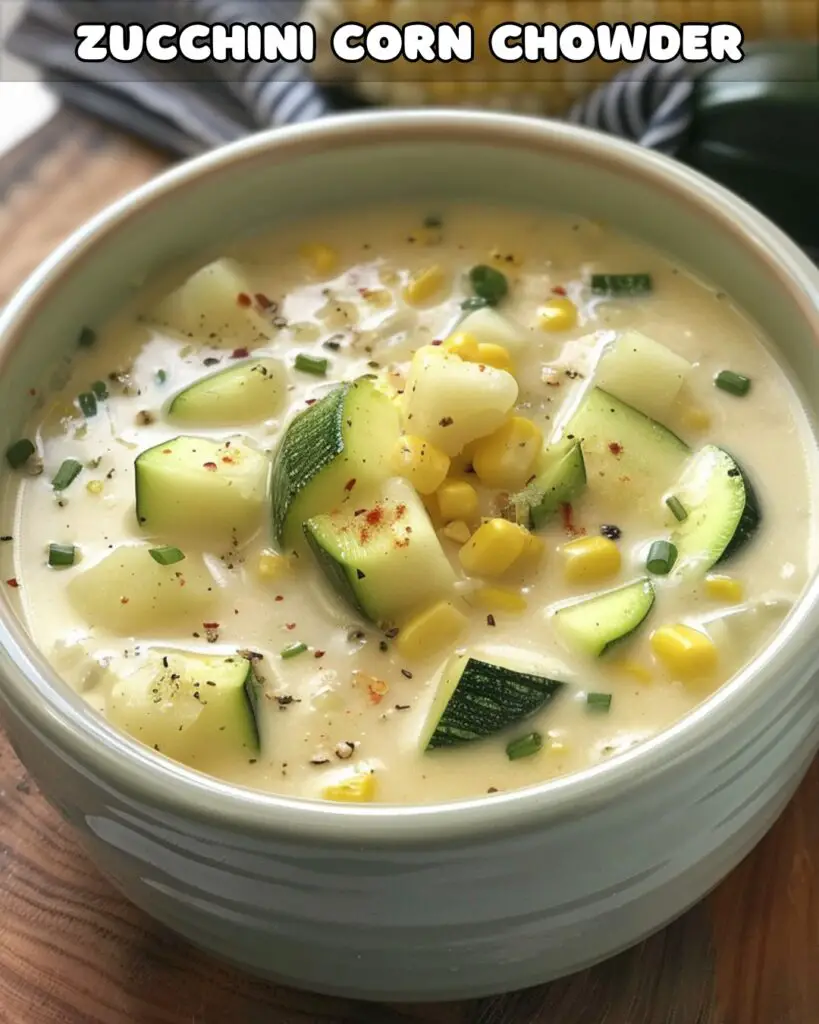 Zucchini Corn Chowder – Foodyhealthylife