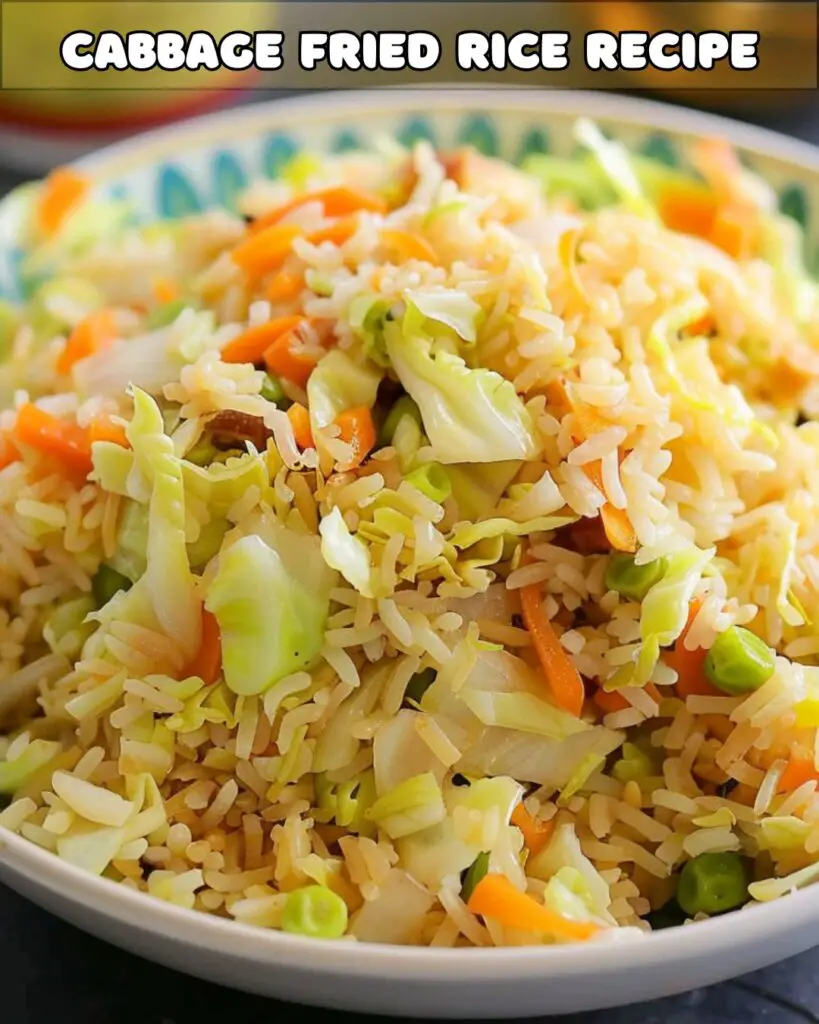 Cabbage Fried Rice - Foodyhealthylife