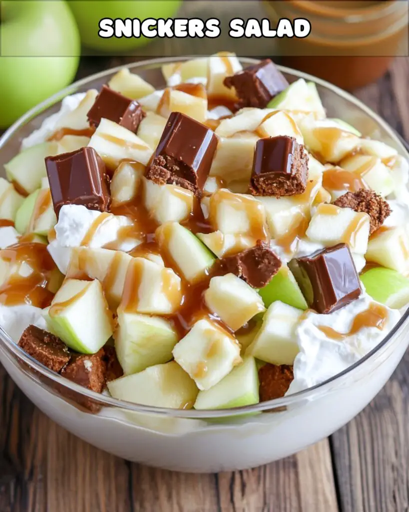 Caramel Apple Snickers Delight - Foodyhealthylife