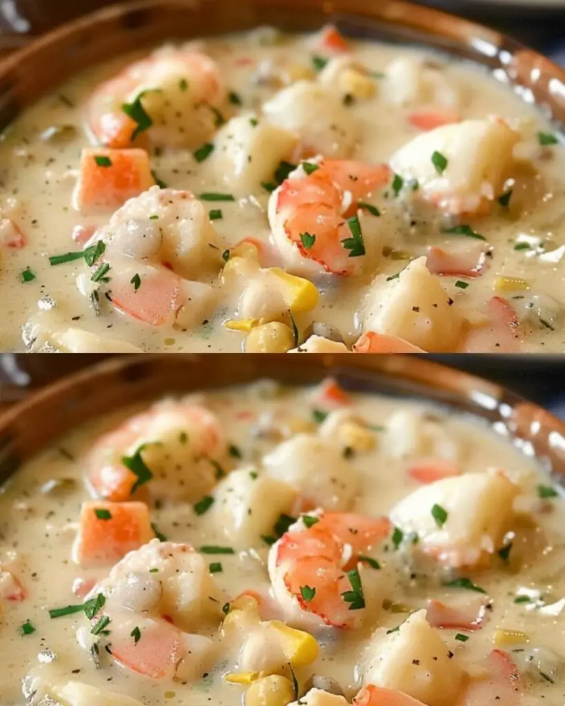 Hearty Creamy Seafood Chowder: A Comforting Bowl of Ocean Goodness ...