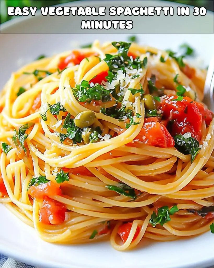 Easy Vegetable Spaghetti in 30 Minutes – Foodyhealthylife