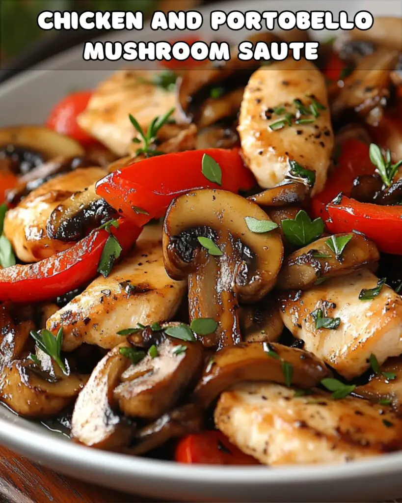 Chicken and Portobello Mushroom Sauté - Foodyhealthylife
