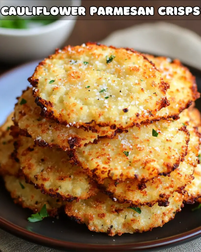 Cauliflower Parmesan Crisps - Foodyhealthylife