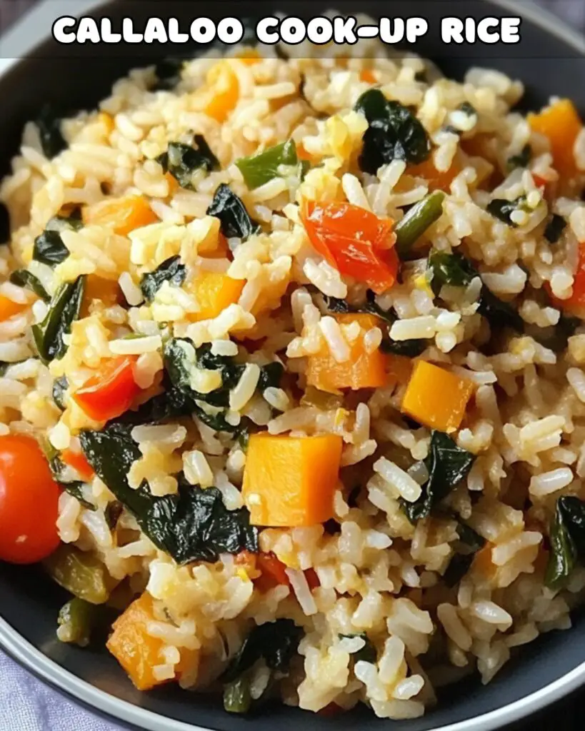 Callaloo Cook-up Rice: A Caribbean Comfort Dish - Foodyhealthylife