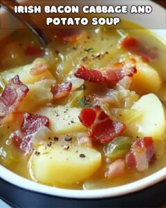 Hearty Irish Bacon, Cabbage, and Potato Soup - Foodyhealthylife