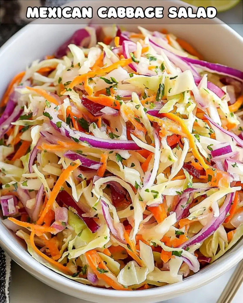 Zesty Mexican Cabbage Salad: A Crisp and Refreshing Side Dish ...