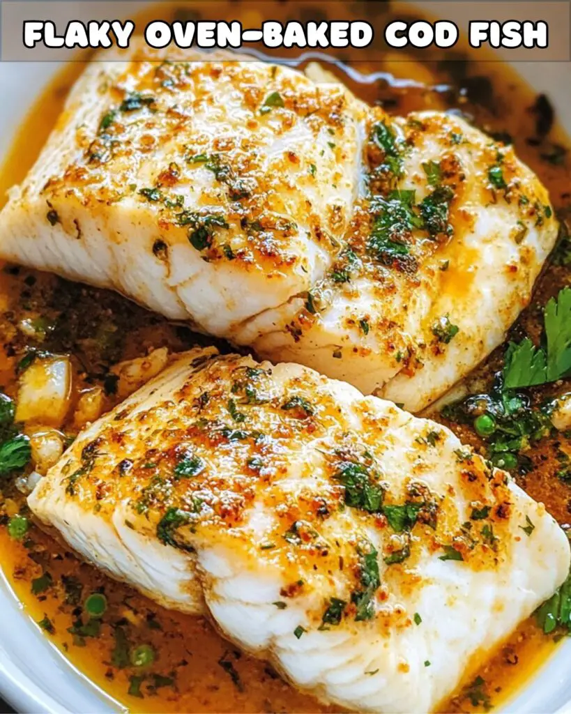 Perfectly Flaky Oven-Baked Cod Fish - Foodyhealthylife