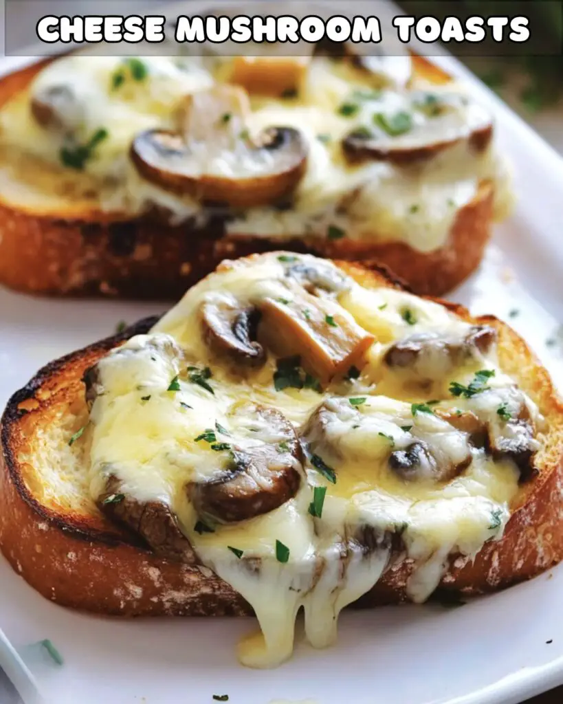 Savory Mushroom & Cheese Melts on Toast (Perfect for Any Occasion ...