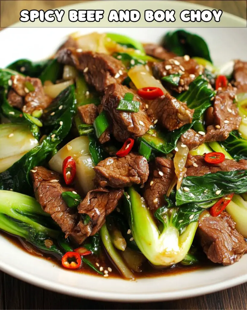Fiery Beef and Bok Choy Stir-Fry: A Quick and Flavorful Meal ...