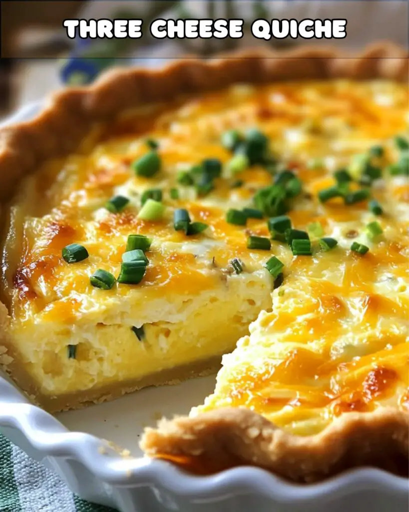Ultimate Three-Cheese Quiche Delight - Foodyhealthylife