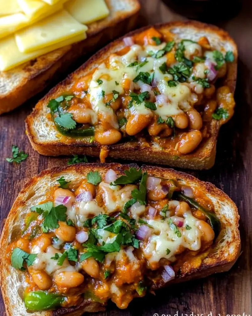 Spicy Cheesy Masala Beans Toast – A Flavorful Twist on a Classic ...