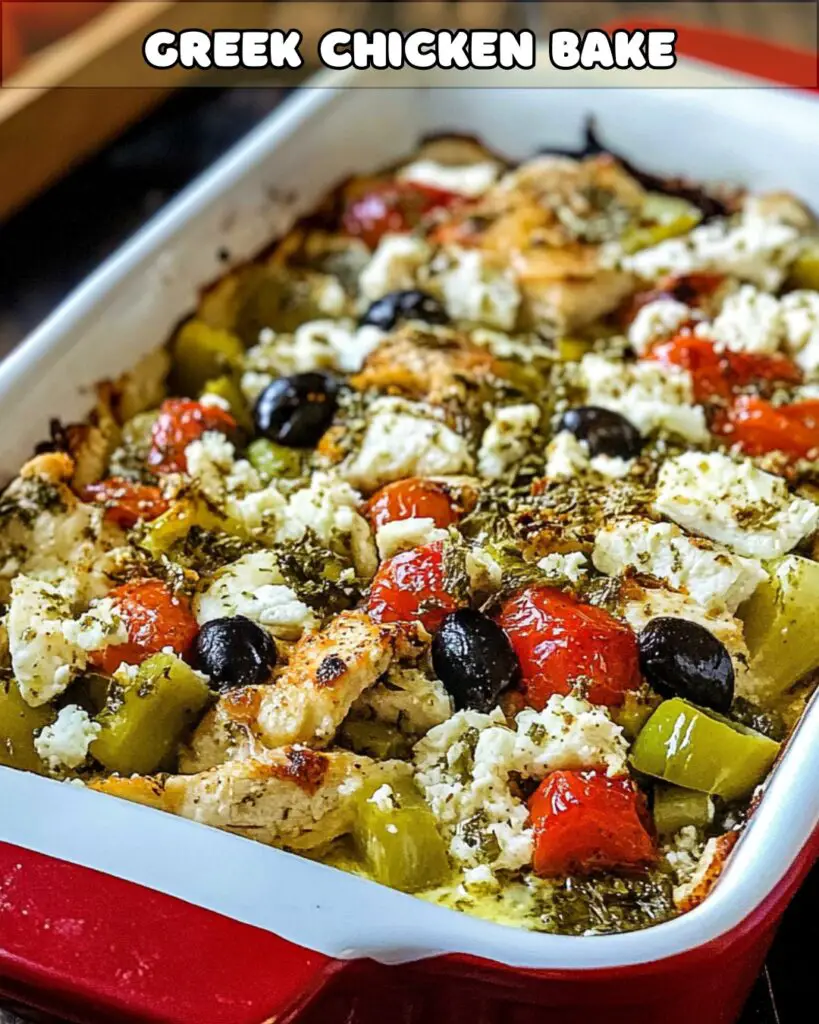 Greek Chicken Bake: A Mediterranean-Inspired Delight - Foodyhealthylife