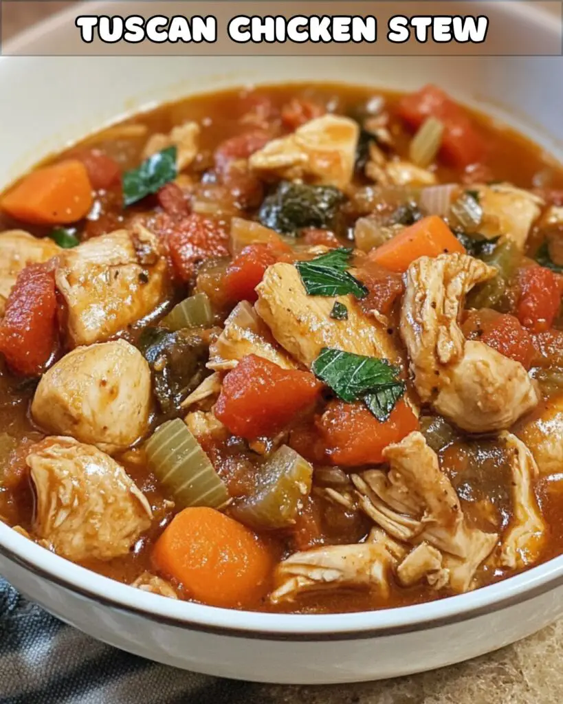 Tuscan Chicken Stew: A Flavorful and Hearty Dish Inspired by Tuscany ...