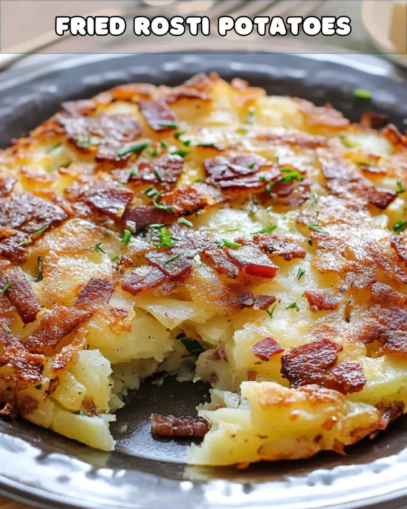 Crispy Fried Rosti Potatoes with Onion and Bacon – Foodyhealthylife