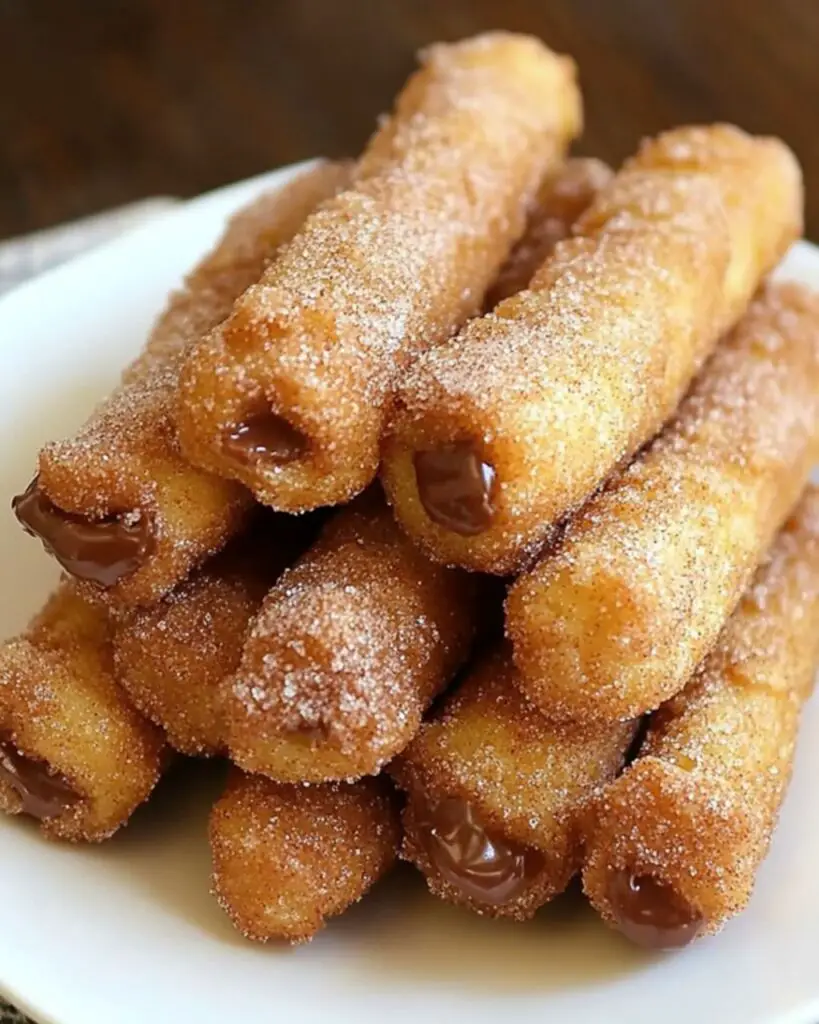 Nutella-Stuffed Churros with Cinnamon Sugar Coating - Foodyhealthylife