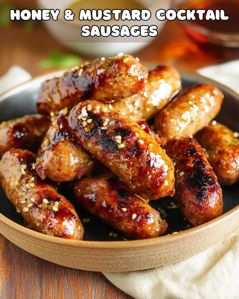 Honey & Mustard Glazed Cocktail Sausages: A Sweet and Savory Appetizer ...