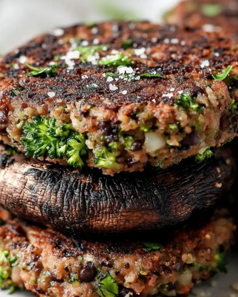 Chunky Portobello Veggie Burgers – Hearty and Flavorful Meat-Free ...