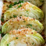 Roasted Garlic Parmesan Cabbage Wedges - Foodyhealthylife