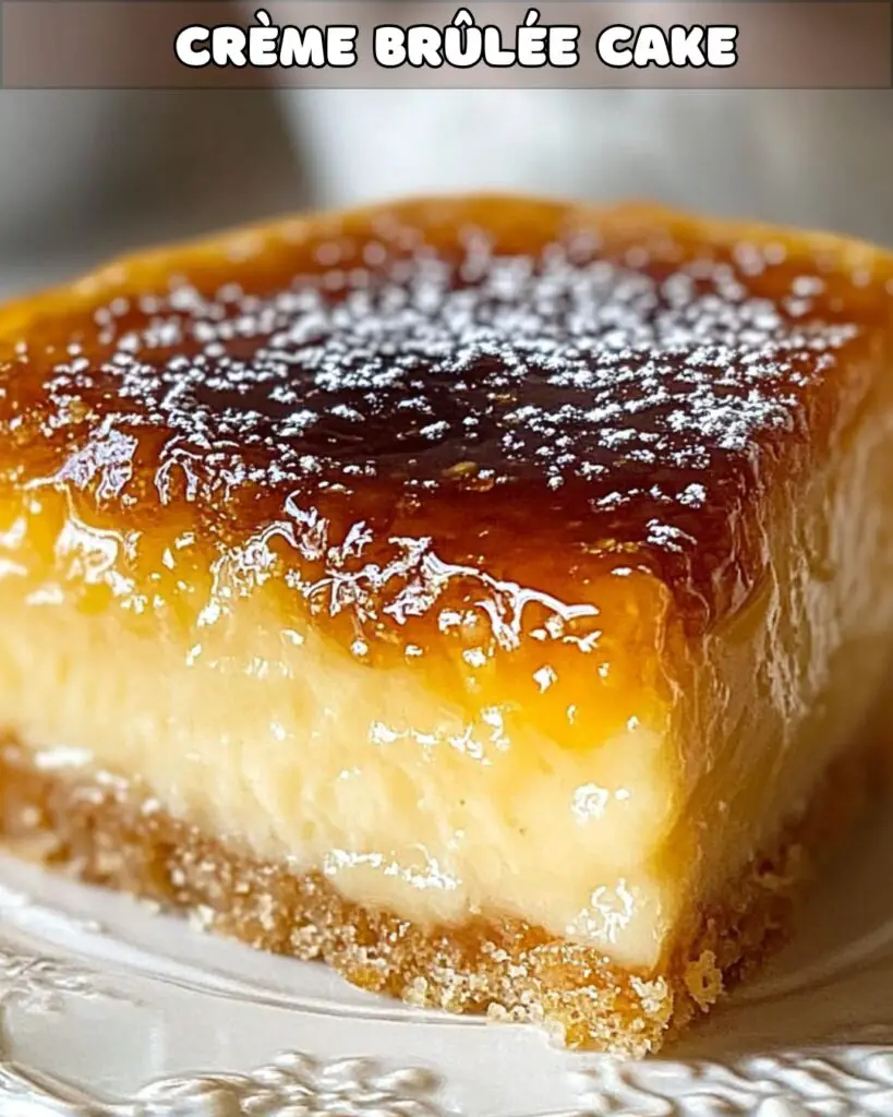 Elegant Crème Brûlée Cake: A Fusion of Classics - Foodyhealthylife