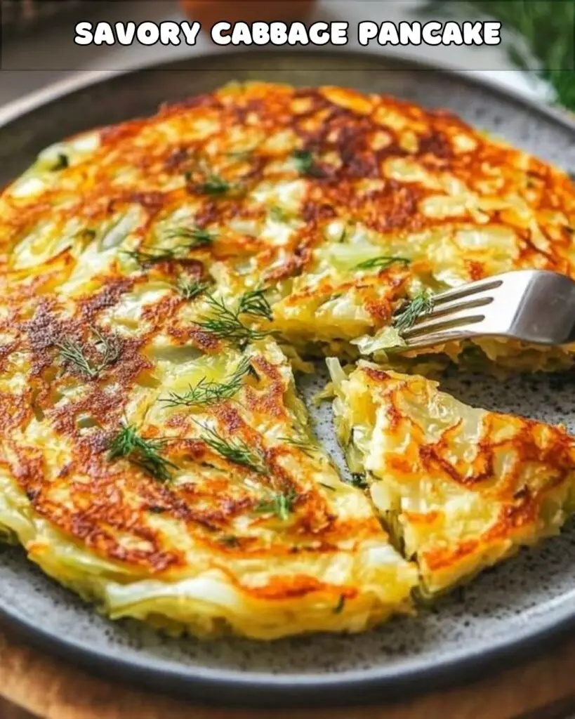 Savory Cabbage Pancakes with Onion - Foodyhealthylife