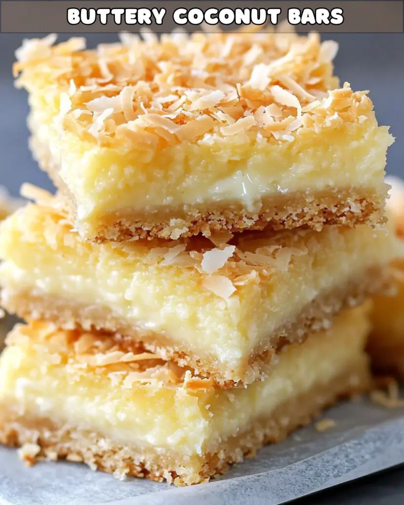 Irresistible Buttery Coconut Bars – A Sweet Tropical Delight ...